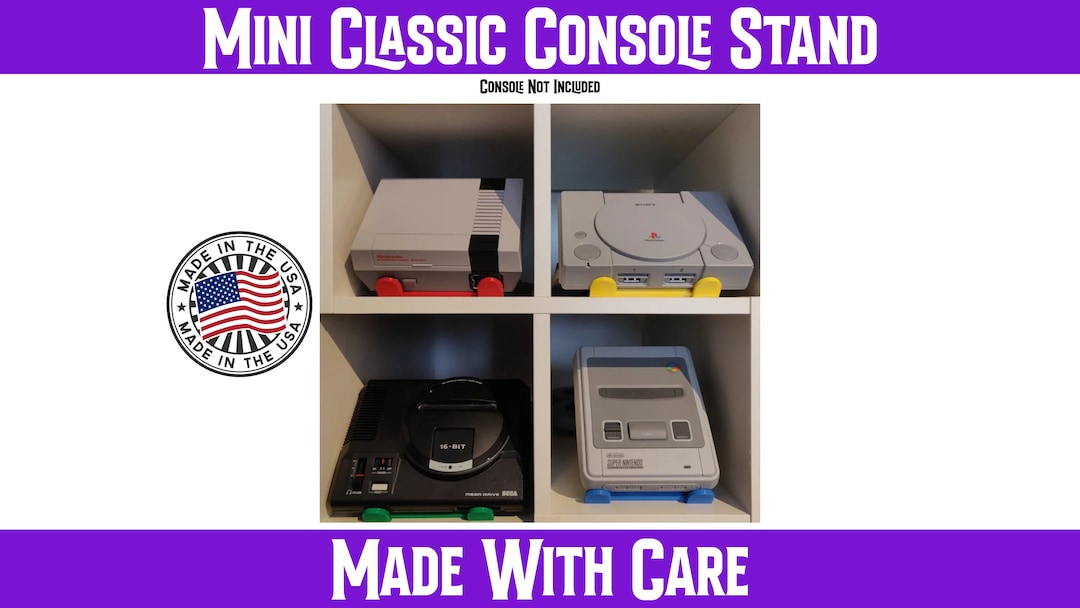 Mini / Classic Console Display or Stand for Sega Nintendo Playstation ...