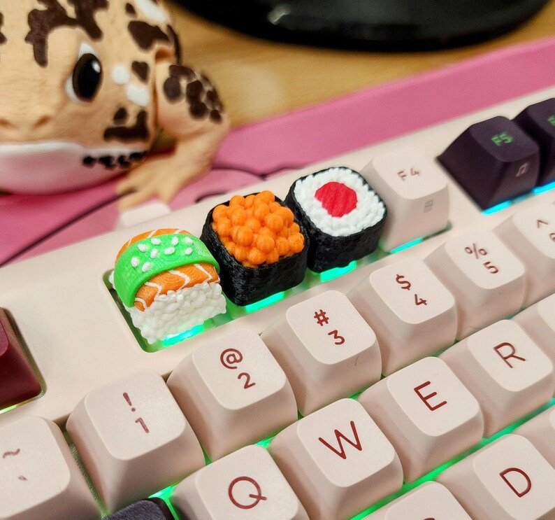 Rainbow Roll Sushi Keycap – Escape Key for Cherry MX Switches | Kawaii ...
