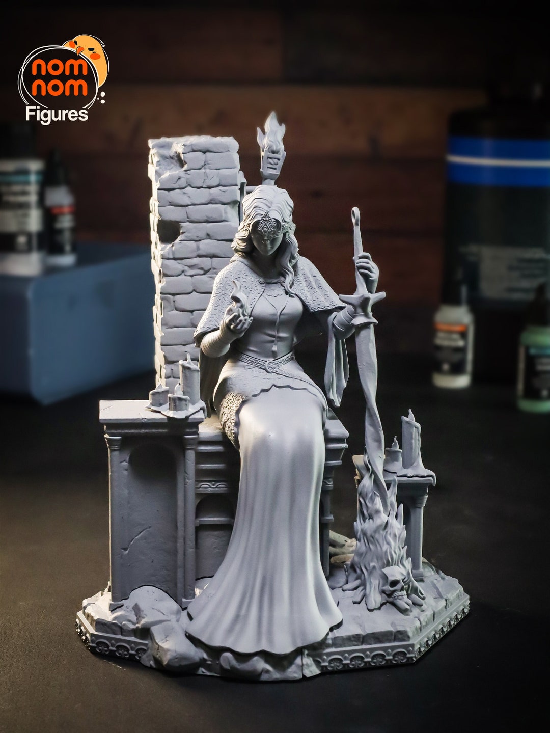 Dark Souls | Fire Keeper | Figurine | Diorama | Miniature | Statue ...