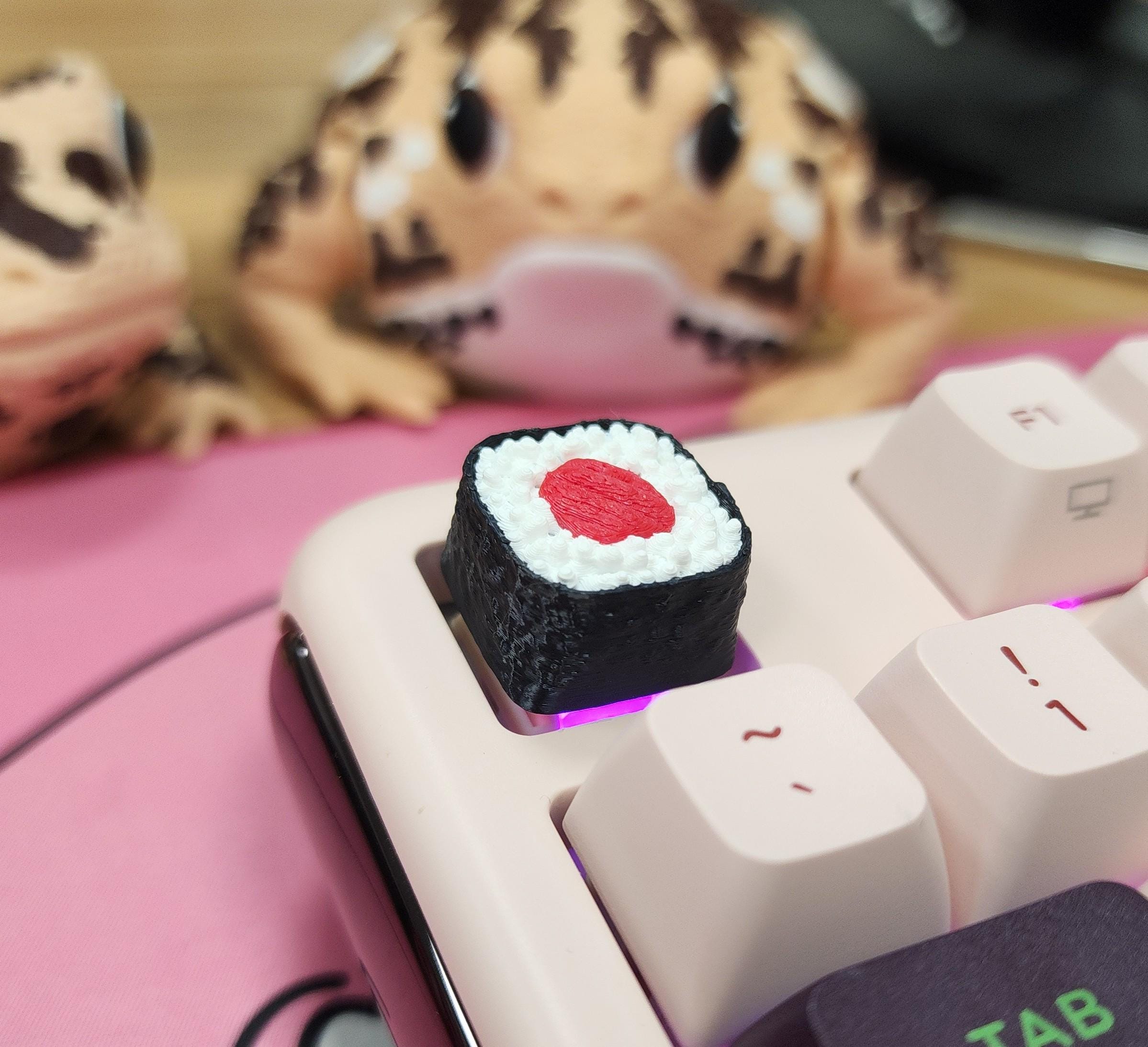 Rainbow Roll Sushi Keycap – Escape Key for Cherry MX Switches | Kawaii ...