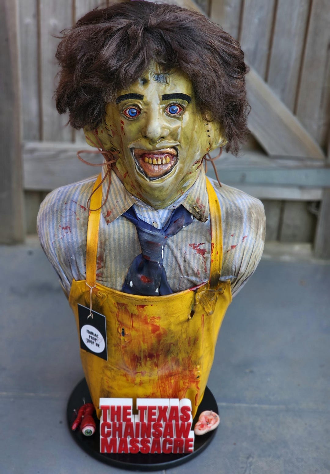 Latex Hand Stitched 'skinface Massacre 1974' Foam Filled Display Bust ...