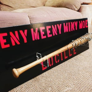1:1 Replica Lucille Display Stand / Wall Mount (choose the Text ...