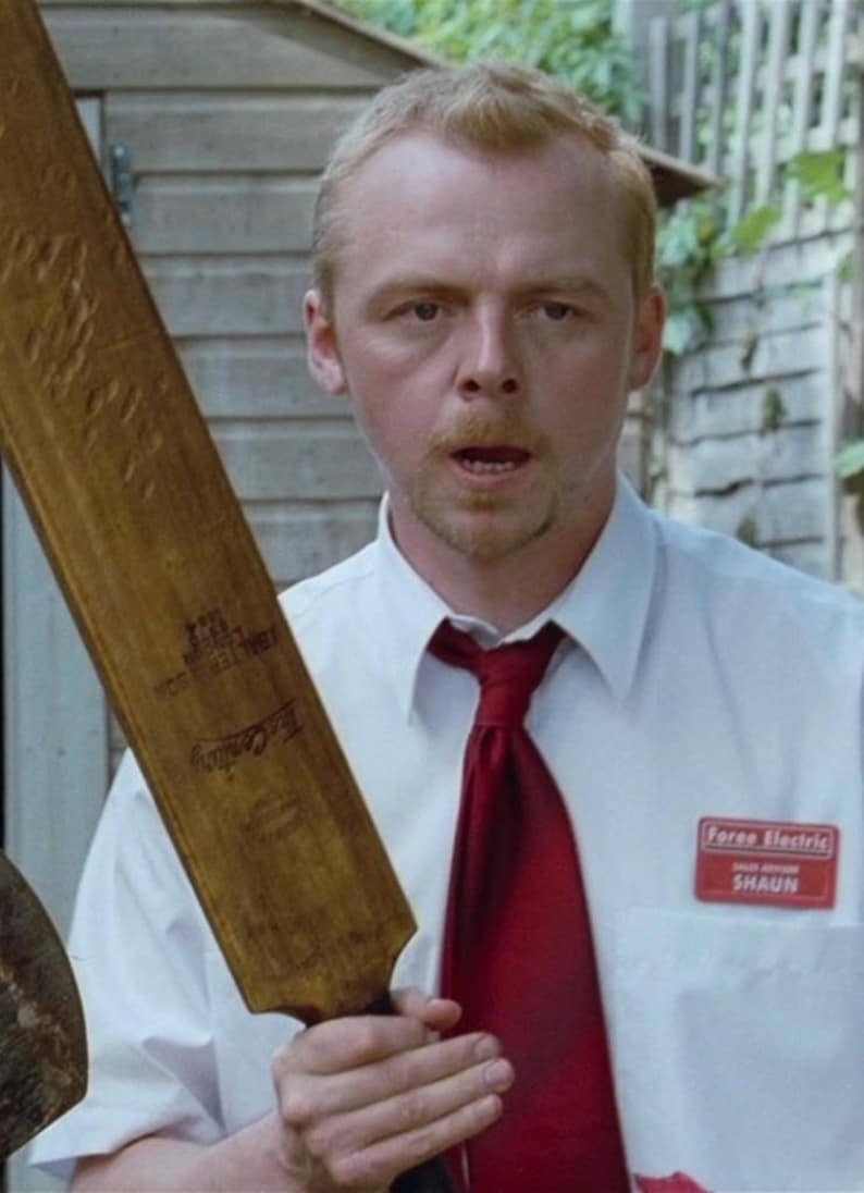 Shaun of the Dead Replica Cricket Bat Prop 1:1 Scale - Etsy