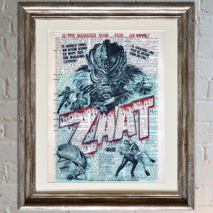 Zaat - Retro Film Poster - Literary Poster Gift, Movies Fan, Modern ...