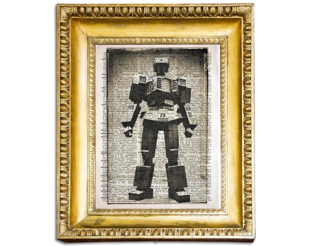 Vintage Transformers Steam Age Sentinel Dictionary Art Prints - Perfect ...
