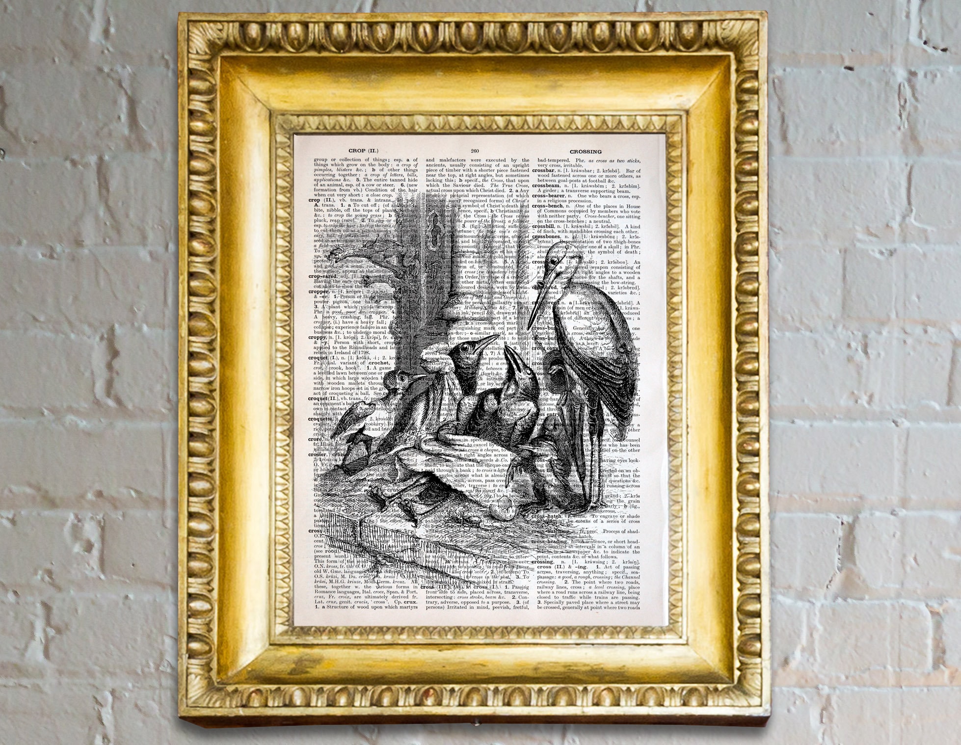 Dead Bird Real Vintage Page Dictionary Literary Poster - Etsy