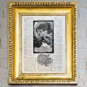 Hand of God - Art Print Mystery, Art Poster, Real Vintage Page Art ...