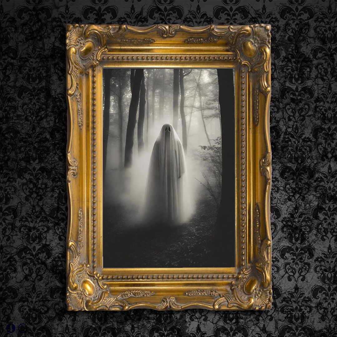 Misty Haunted Ghost Woods Art, Dictionary Art Prints, Perfect Gift ...