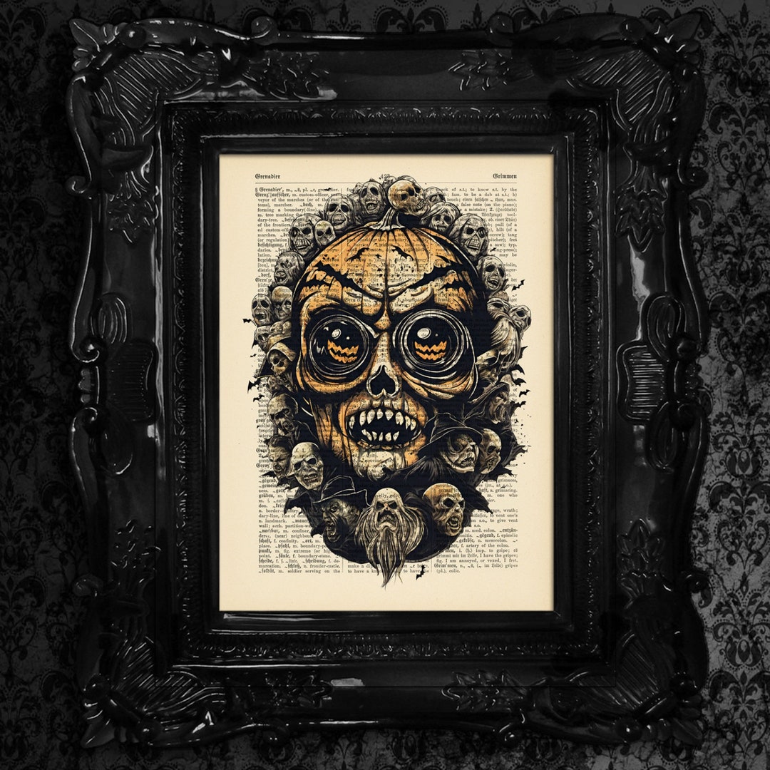 Pumpkin Portraits: Noir Nightmares - Halloween Dark Art Print Real ...