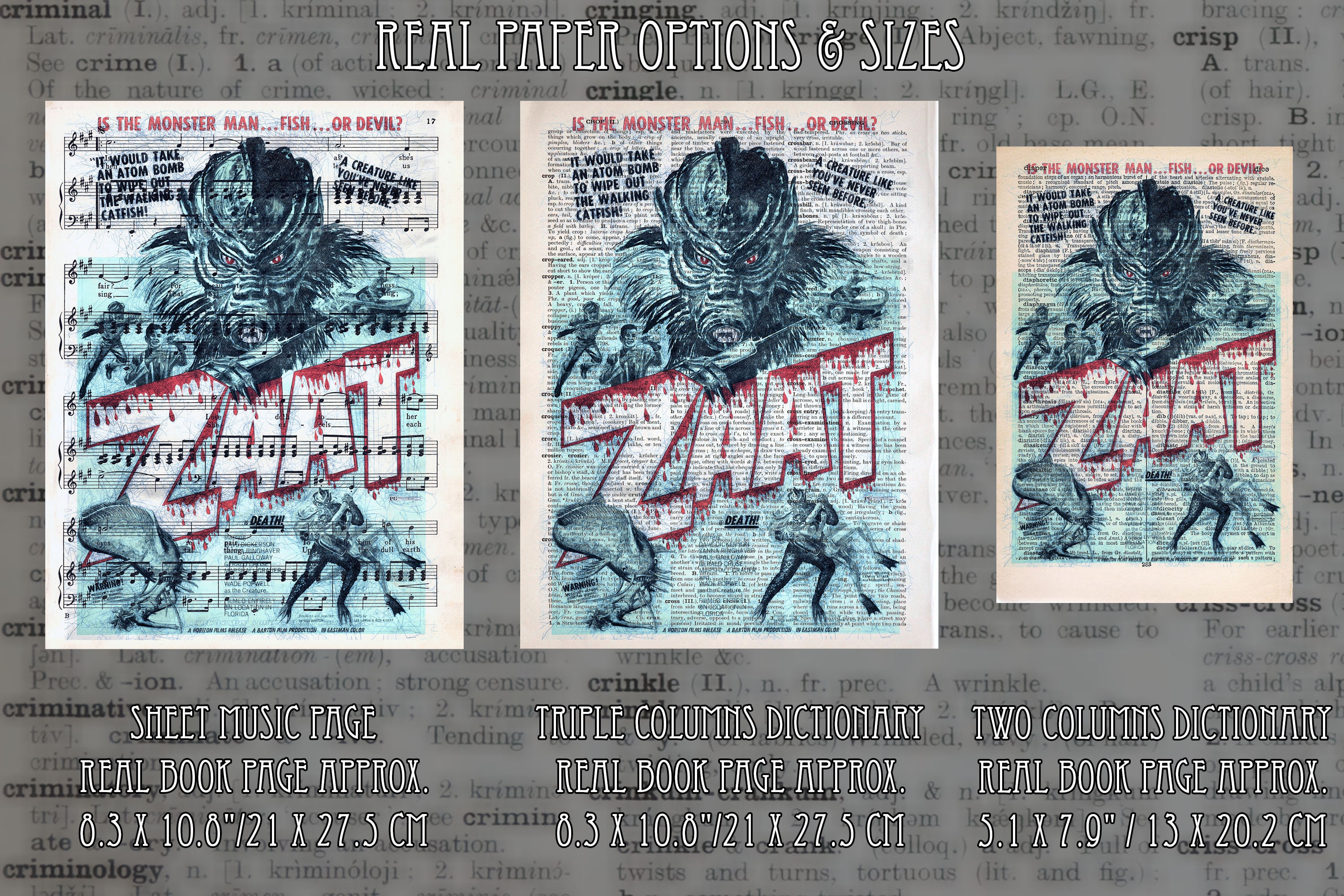 Zaat Retro Film Poster Literary Poster Gift, Movies Fan, Modern Poster ...