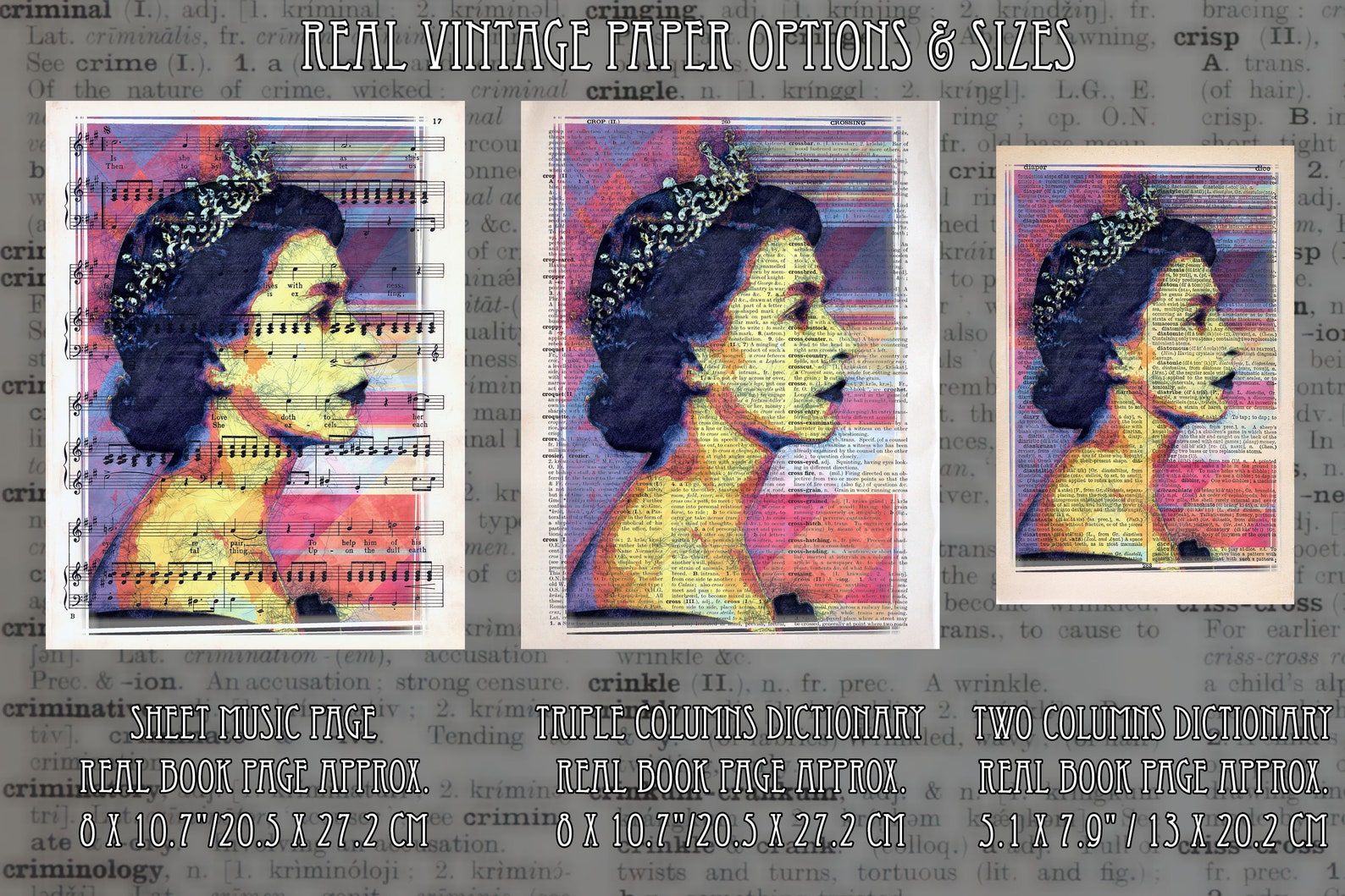 The Queen Elizabeth II Literary Poster Gift Pop Art Fan | Etsy