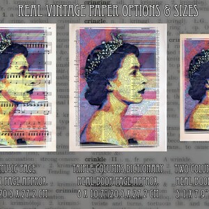 The Queen Elizabeth II - Literary Poster Gift, Pop Art Fan, Modern ...
