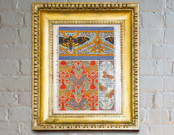 Death's-head Moth Poster Literary Gift Art Nouveau - Etsy