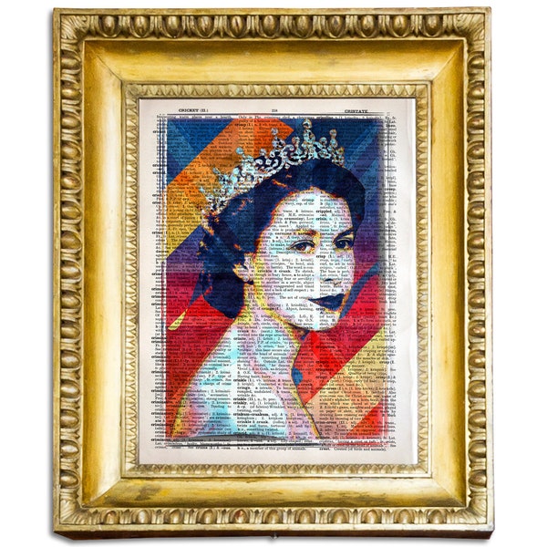 Queen Elizabeth Ii Pop Art - Etsy