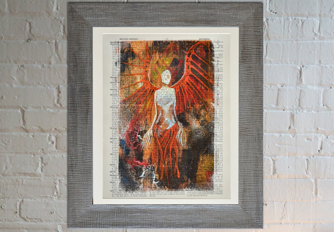 Angel Vintage Page Victorian Gothic Decor Gothic Soldier | Etsy