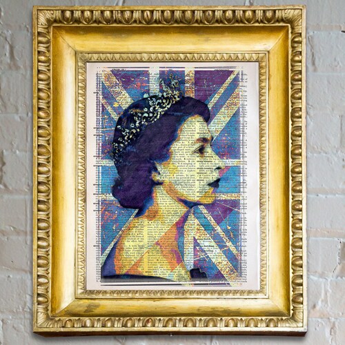 Queen Elizabeth II Pop Art Modern Poster Stylised Art No. 1 - Etsy UK