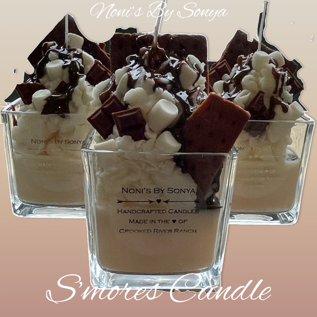 Realistic Smores Dessert Candle, Fake Food Candle, Birthday Candle ...
