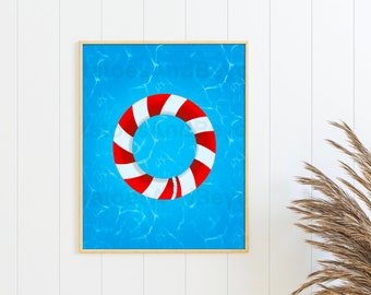 Red Pool Float - Etsy