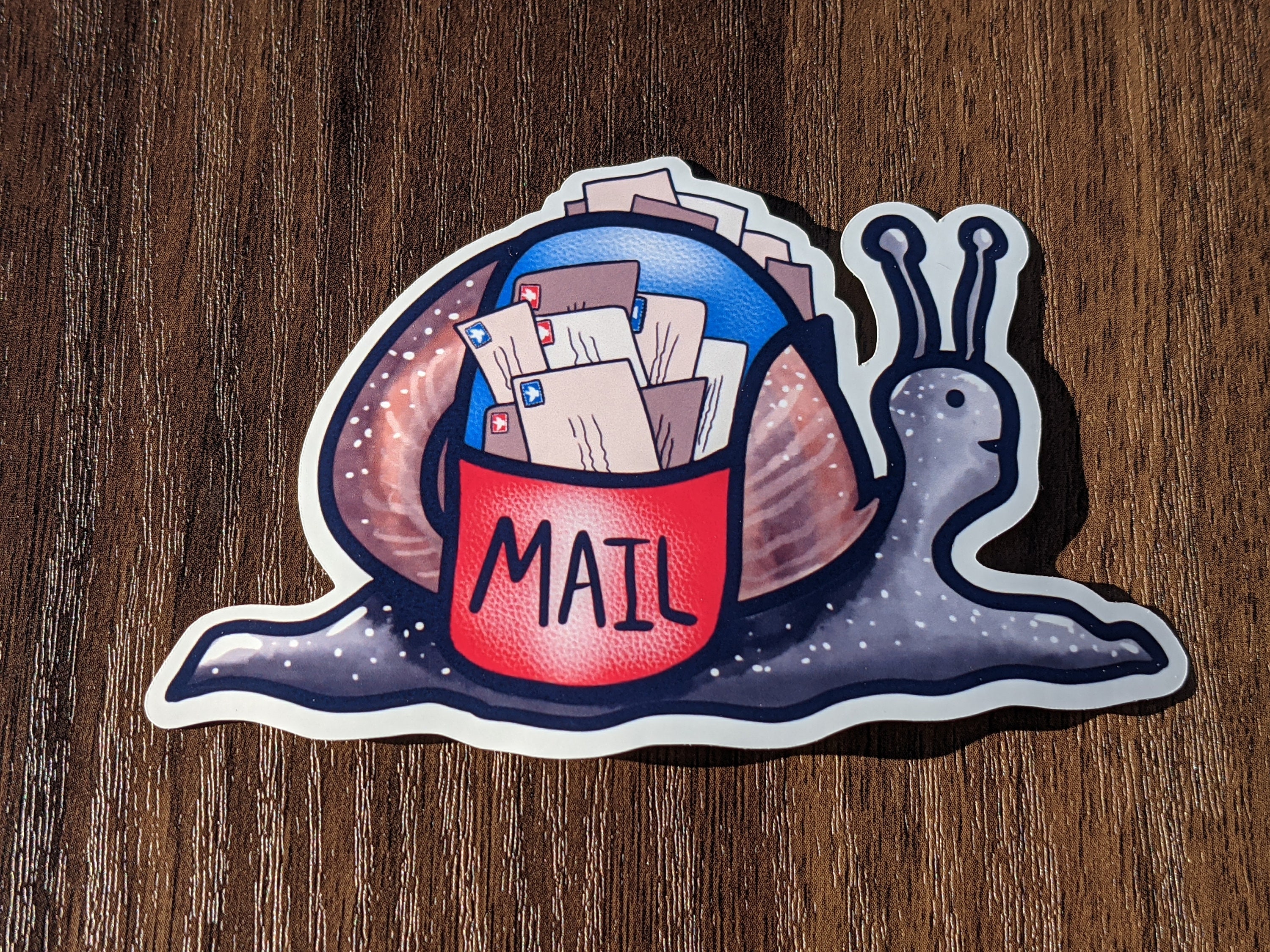 Cute Snail Mail Sticker Snail Decal Snail Vinyl Sticker | Etsy