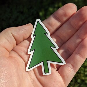 Set of 3 Green Pine Trees Sticker, Christmas Trees, Vinyl Die-cut ...