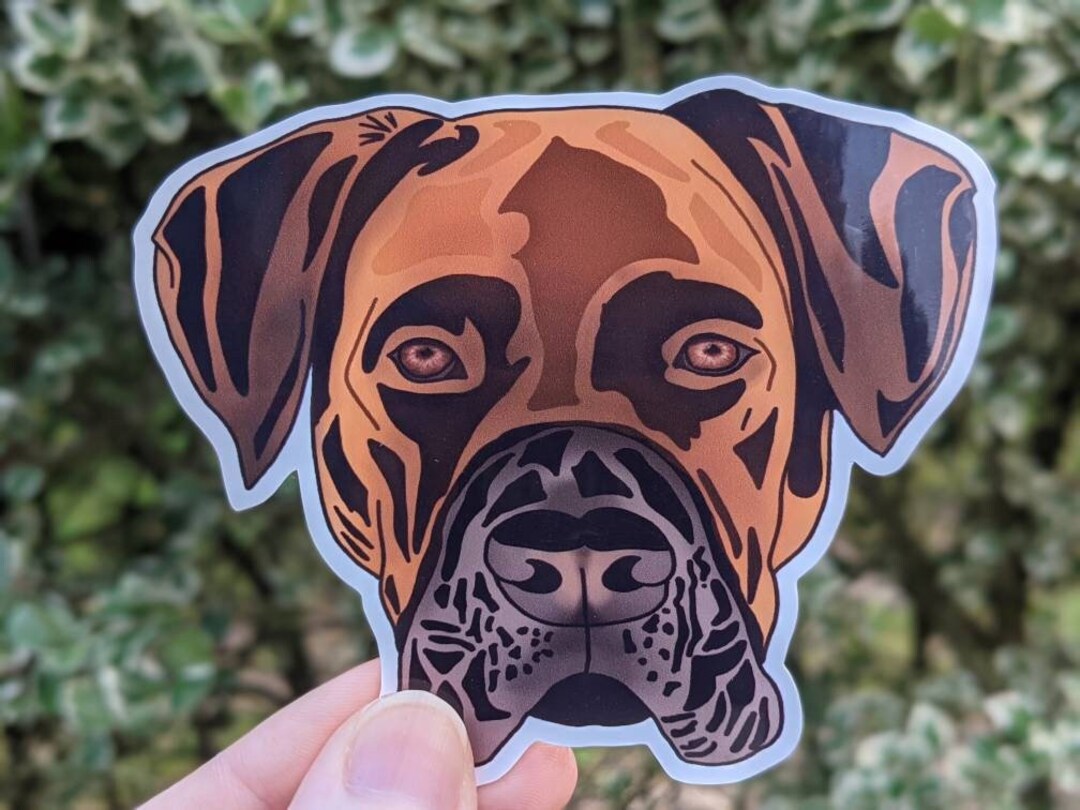 Cane Corso Vinyl Die-cut Sticker, Tan With Black Mask, Red, Fawn ...
