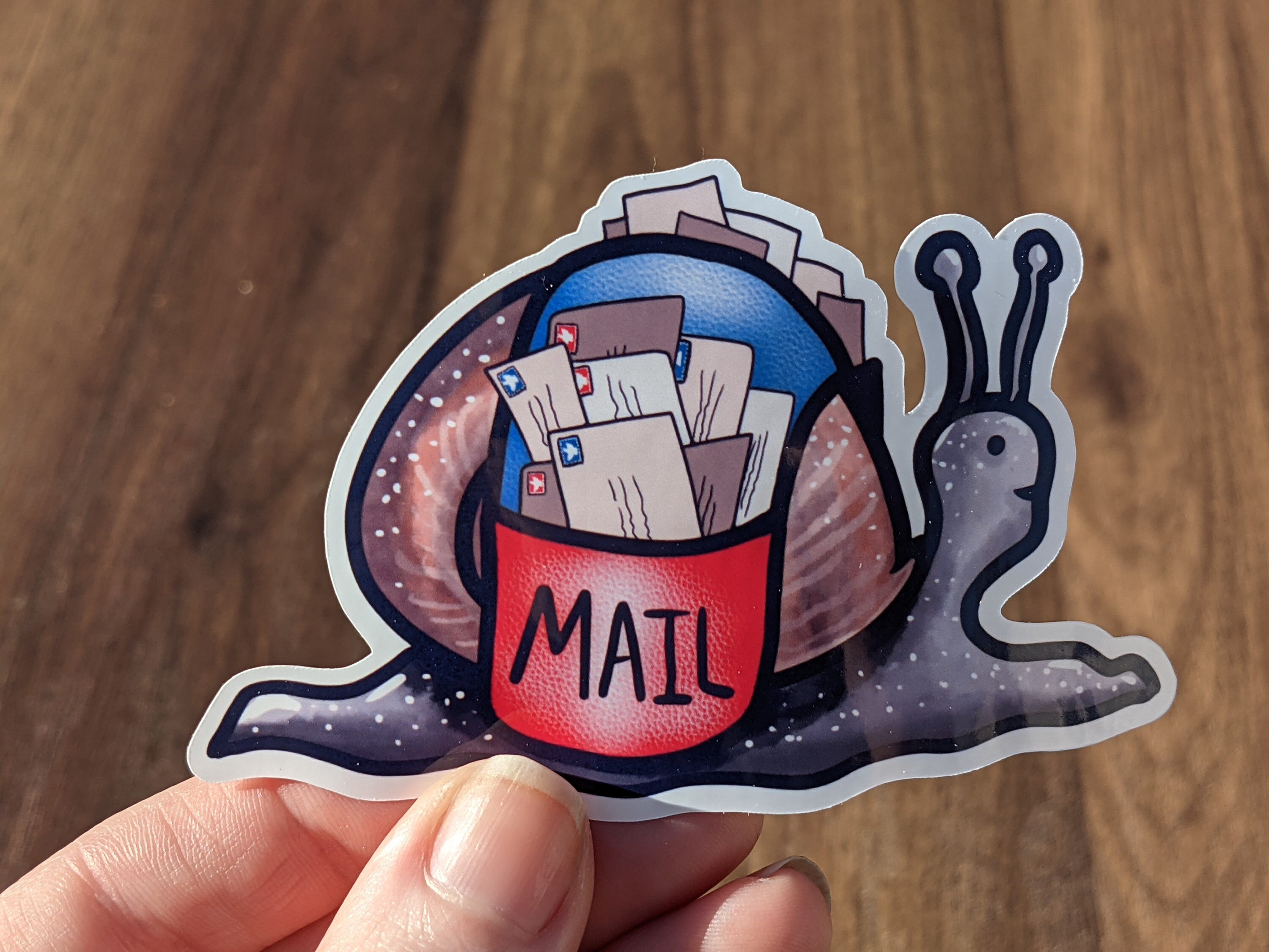 Cute Snail Mail Sticker, Snail Decal, Snail Vinyl Sticker, Waterproof ...