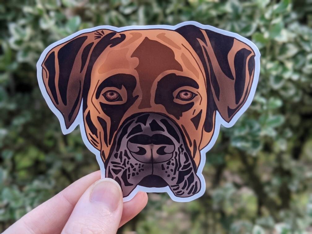 Cane Corso Vinyl Die-cut Sticker, Tan With Black Mask, Red, Fawn ...