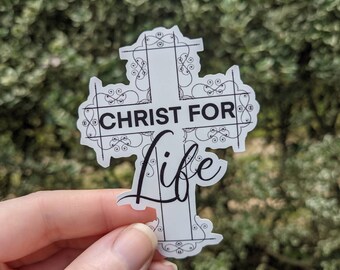 Decal Sticker Simple Cross Religion Christian Crucifixion of - Etsy