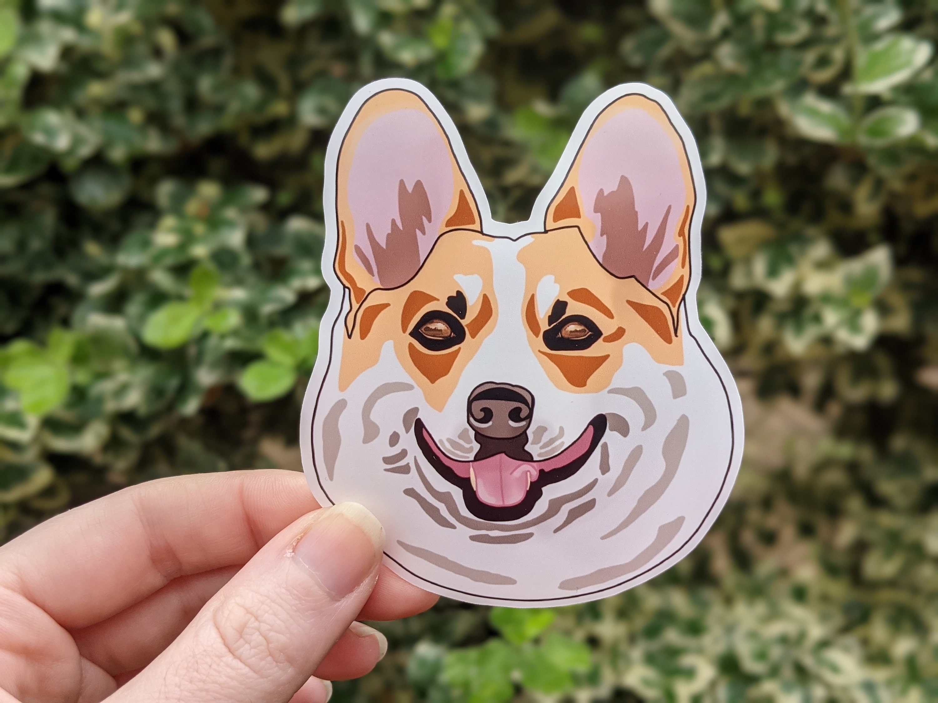 Corgi Vinyl Die-cut Sticker, Welsh Corgi Decal, Pembroke Welsh ...