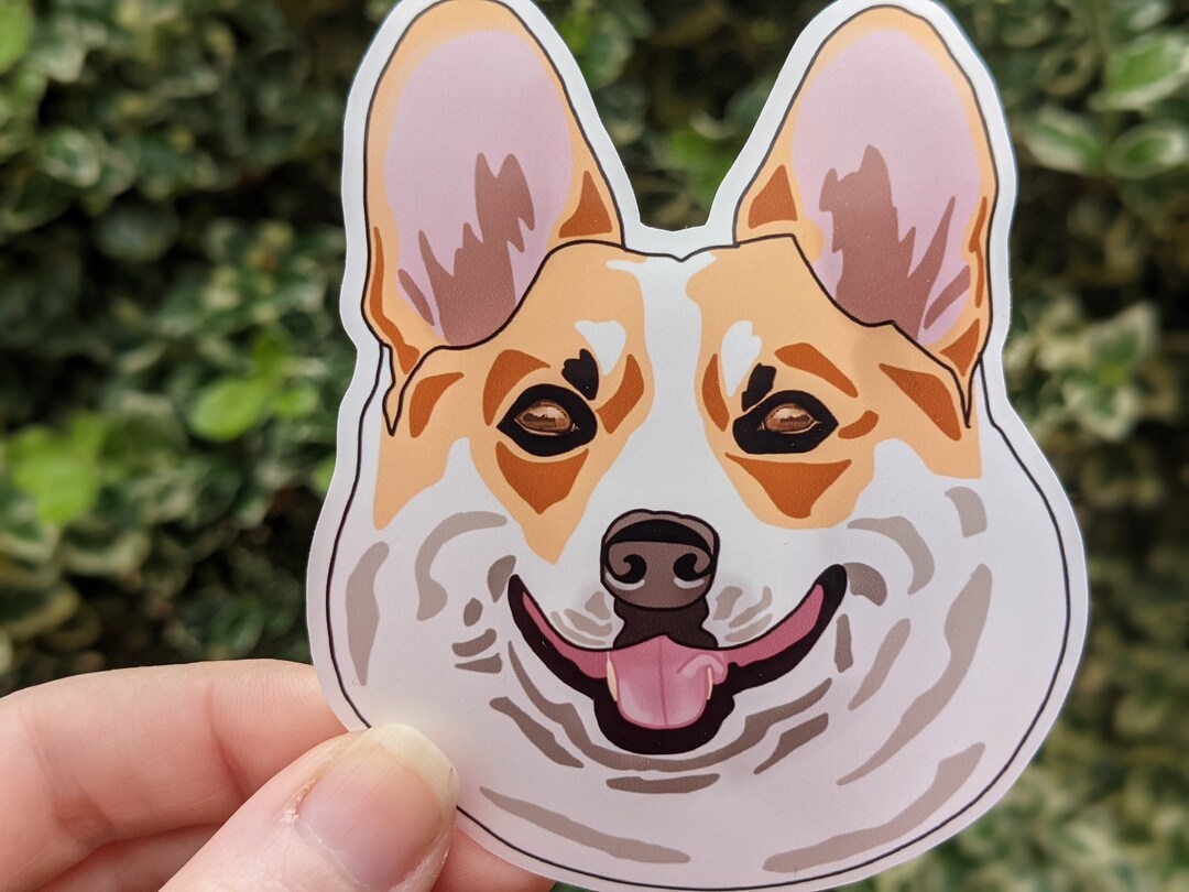 Corgi Vinyl Die-cut Sticker, Welsh Corgi Decal, Pembroke Welsh ...