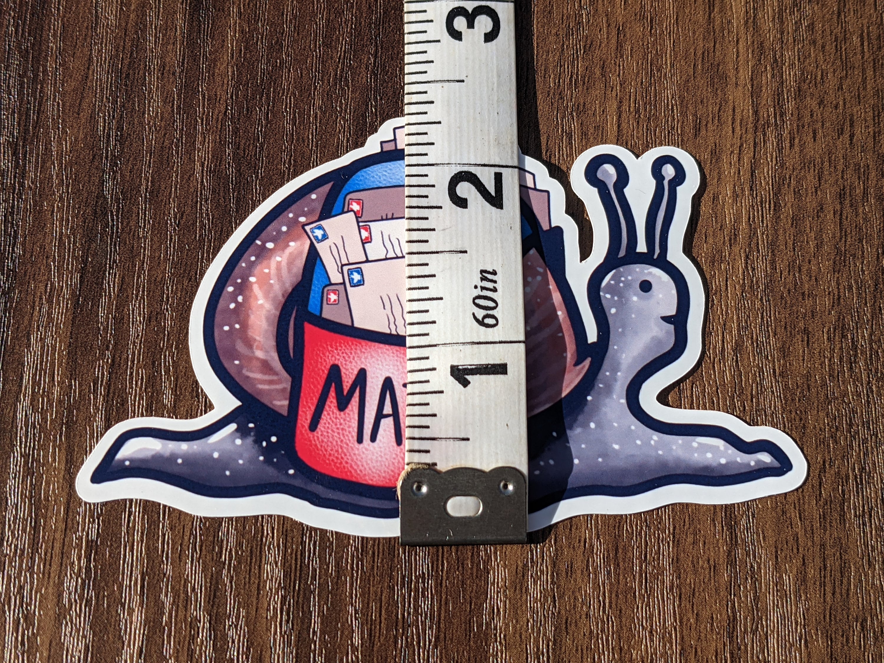 Cute Snail Mail Sticker, Snail Decal, Snail Vinyl Sticker, Waterproof ...