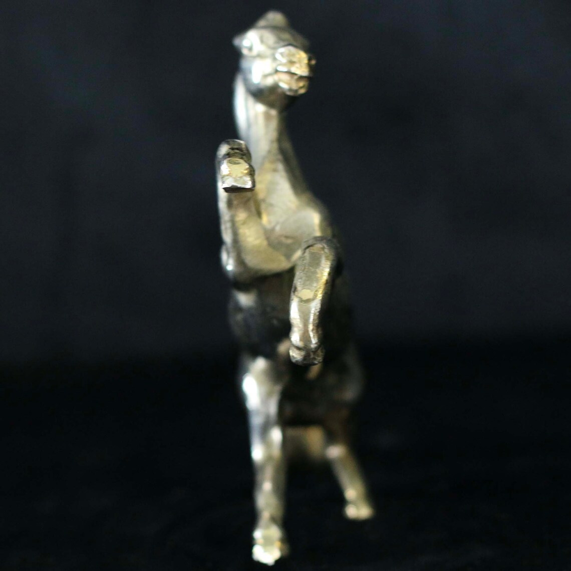 Vintage chrome look metal horse figurine Horse lover Horse | Etsy