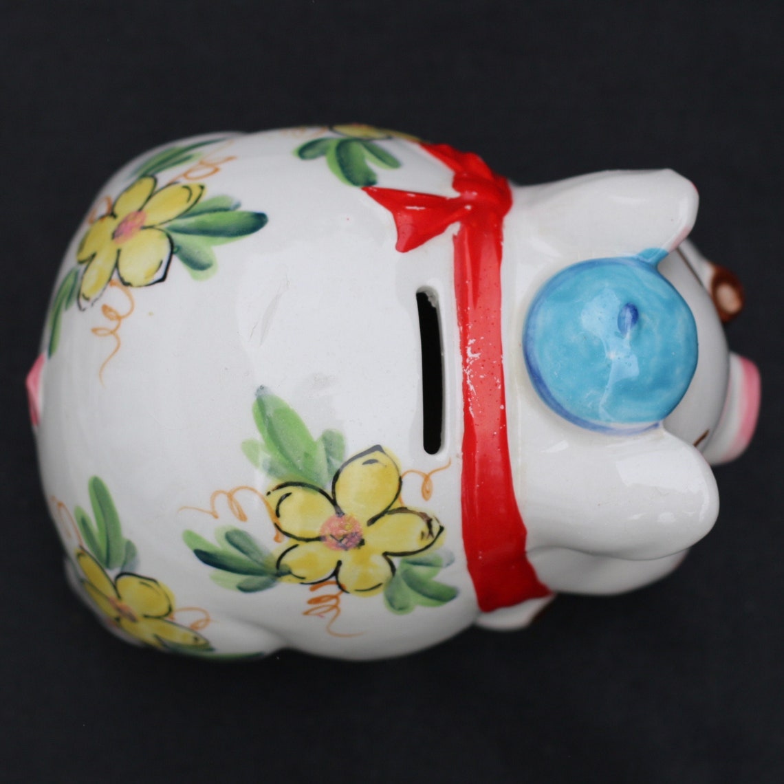 Vintage Pipe Smoking Piggy Bank - Vintage Coin Bank - Vintage Piggy ...