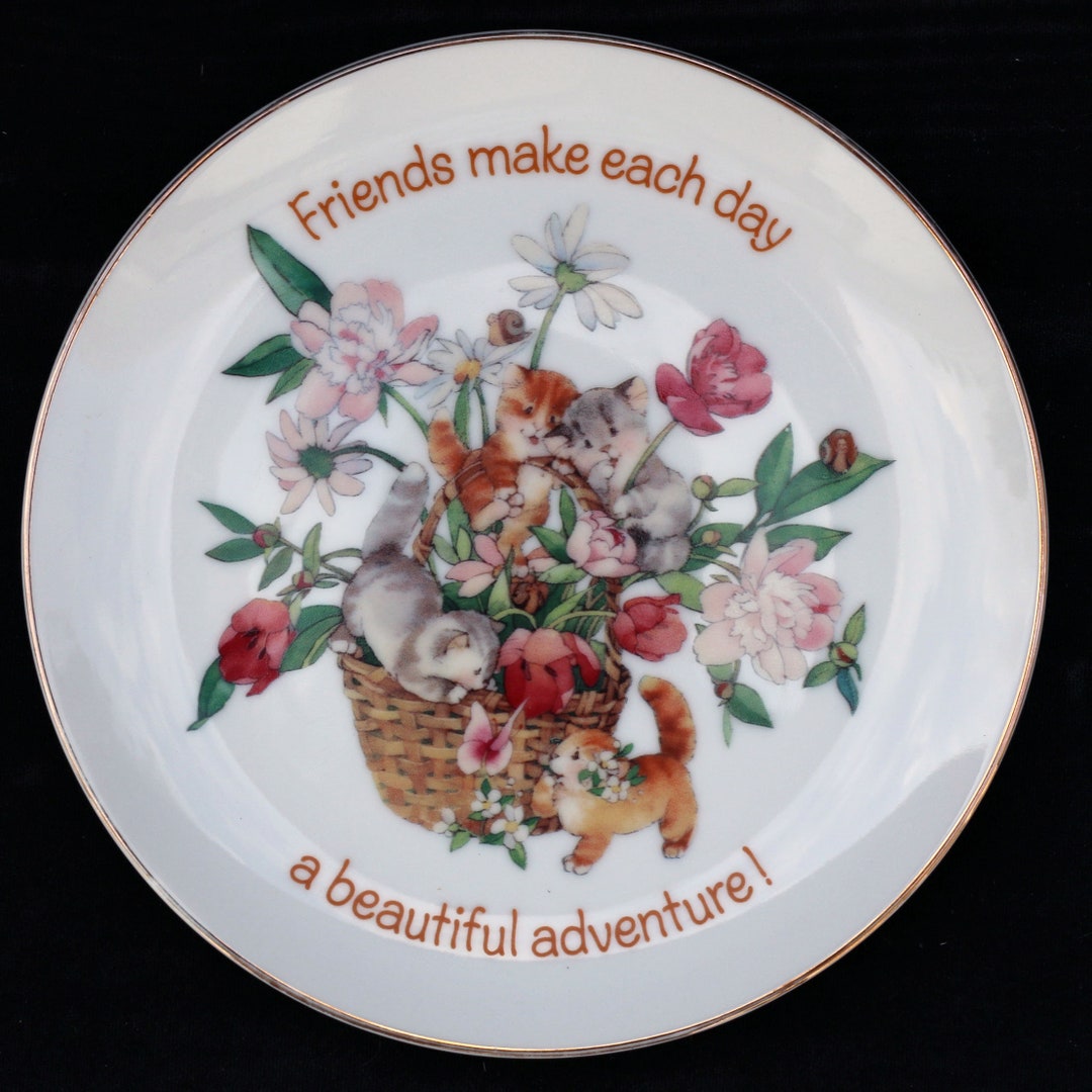 Vintage Lasting Memories Friendship Collector Plate Best Friend Gift ...