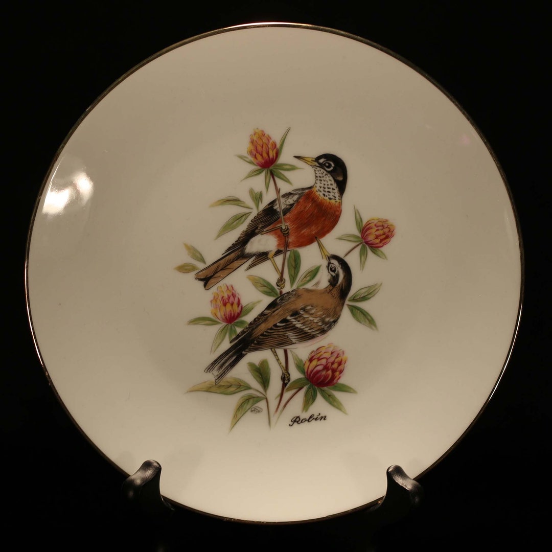 Vintage Robin Bird Plate 133 Bareuther Waldsassen Bavaria Germany ...