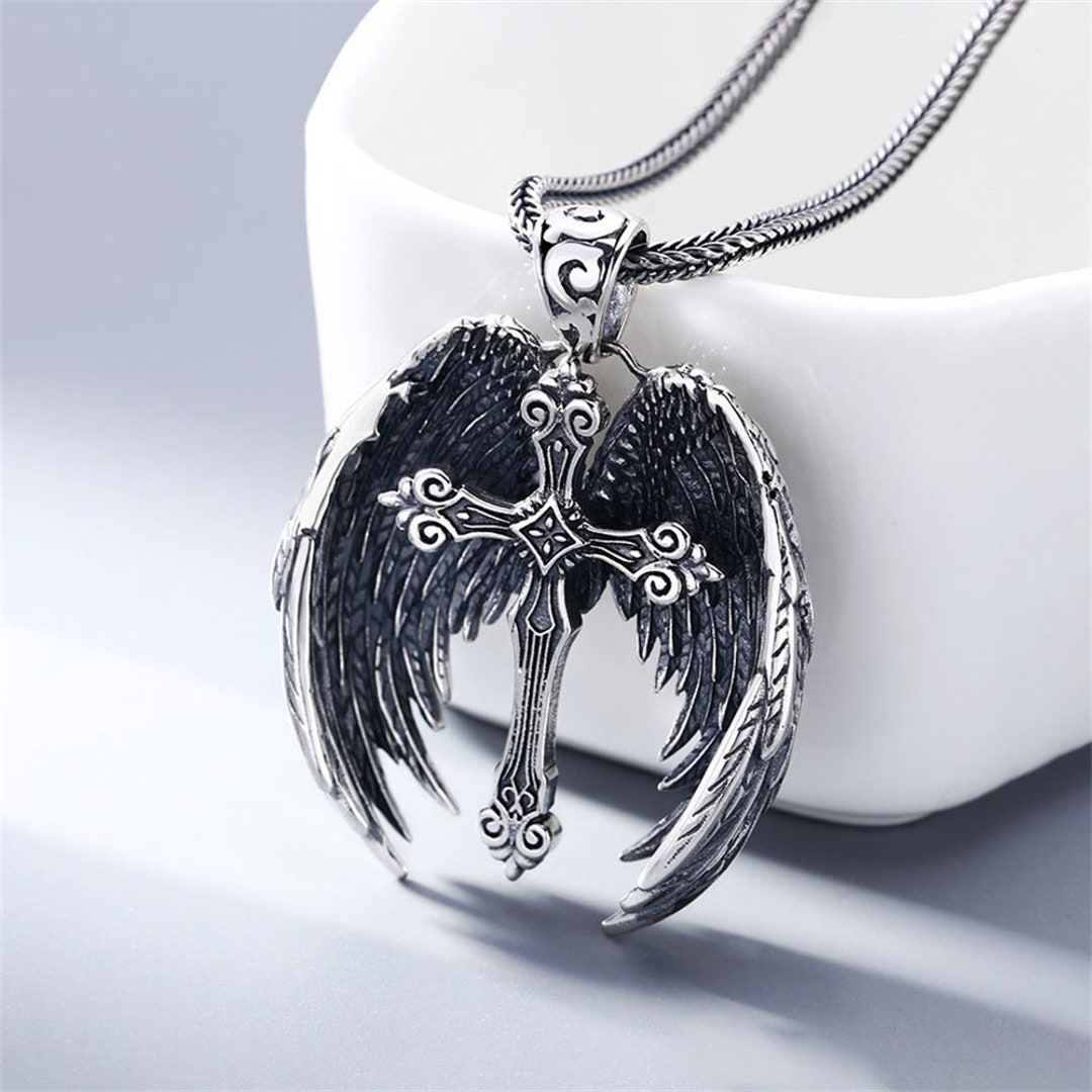 Cross With Wings Necklace