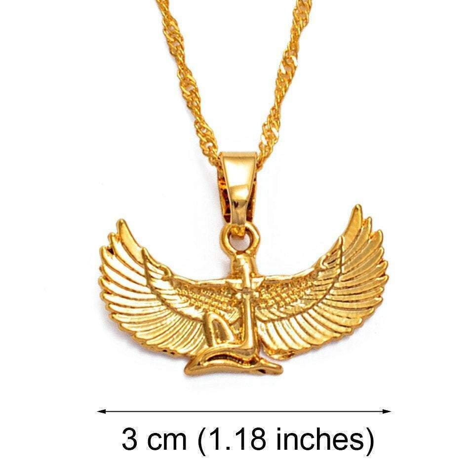 Egyptian Goddess Isis Necklace: Emblem of Magic & Divine Power Timeless ...