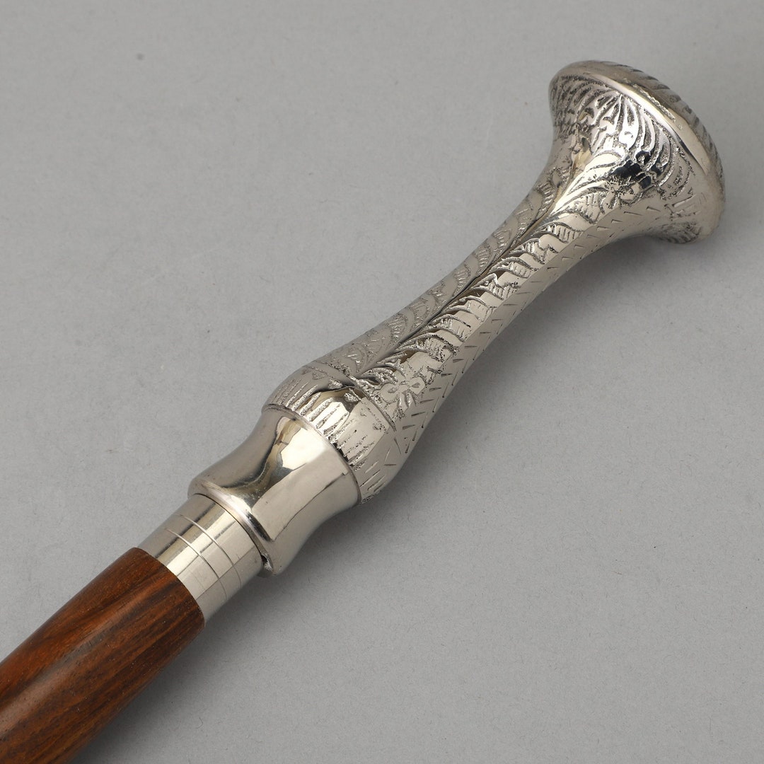 Fashionable Wooden Walking Cane for Women and Men, Large Knob Head ...