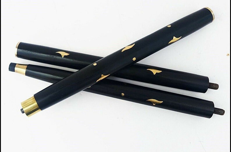 Wooden Vintage Walking Cane Stick Beautiful Brass Head - Etsy