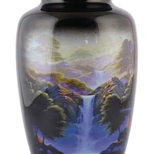 Cremation Urns for Human Ashes River Waterfall Cremation Urn, Adult ...