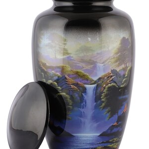 Cremation Urns for Human Ashes River Waterfall Cremation Urn, Adult ...