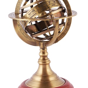 Brass Armillary Sphere Astrolabe Nautical Marine Tabletop - Etsy
