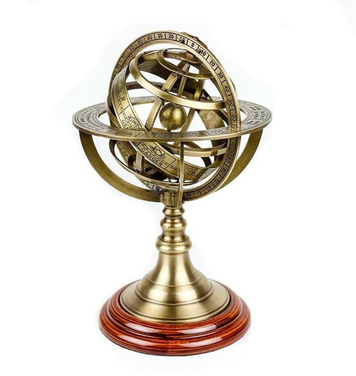 Brass Armillary Sphere Astrolabe Nautical Marine Tabletop - Etsy