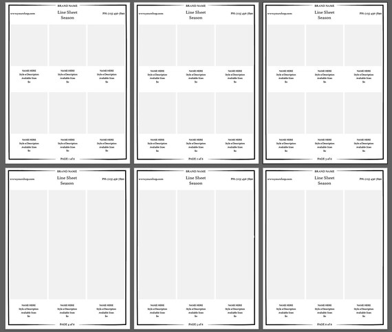 Design Template Sheet