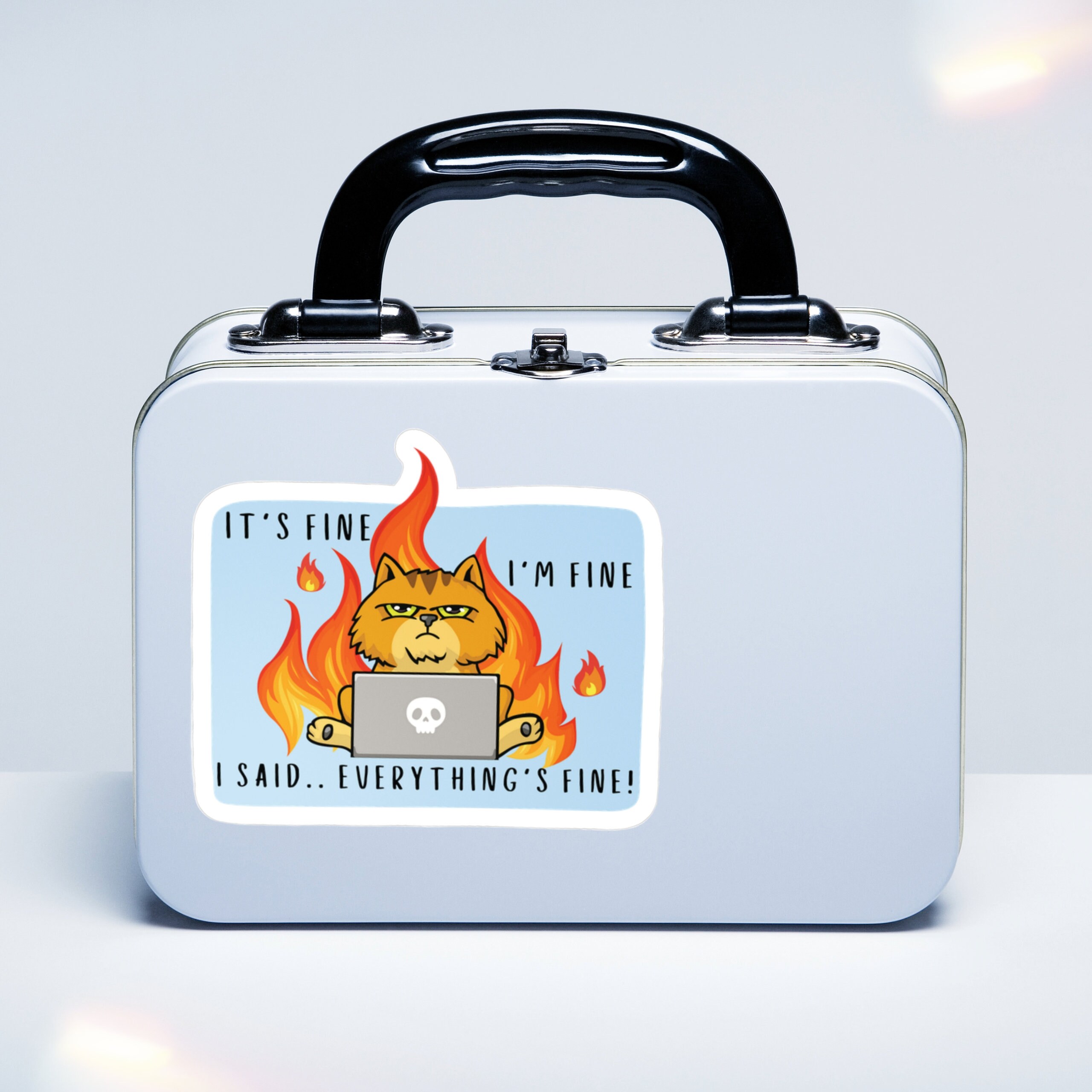 It's Fine, I'm Fine, Everything's Fine Laptop Sticker I'm Fina Vinyl ...