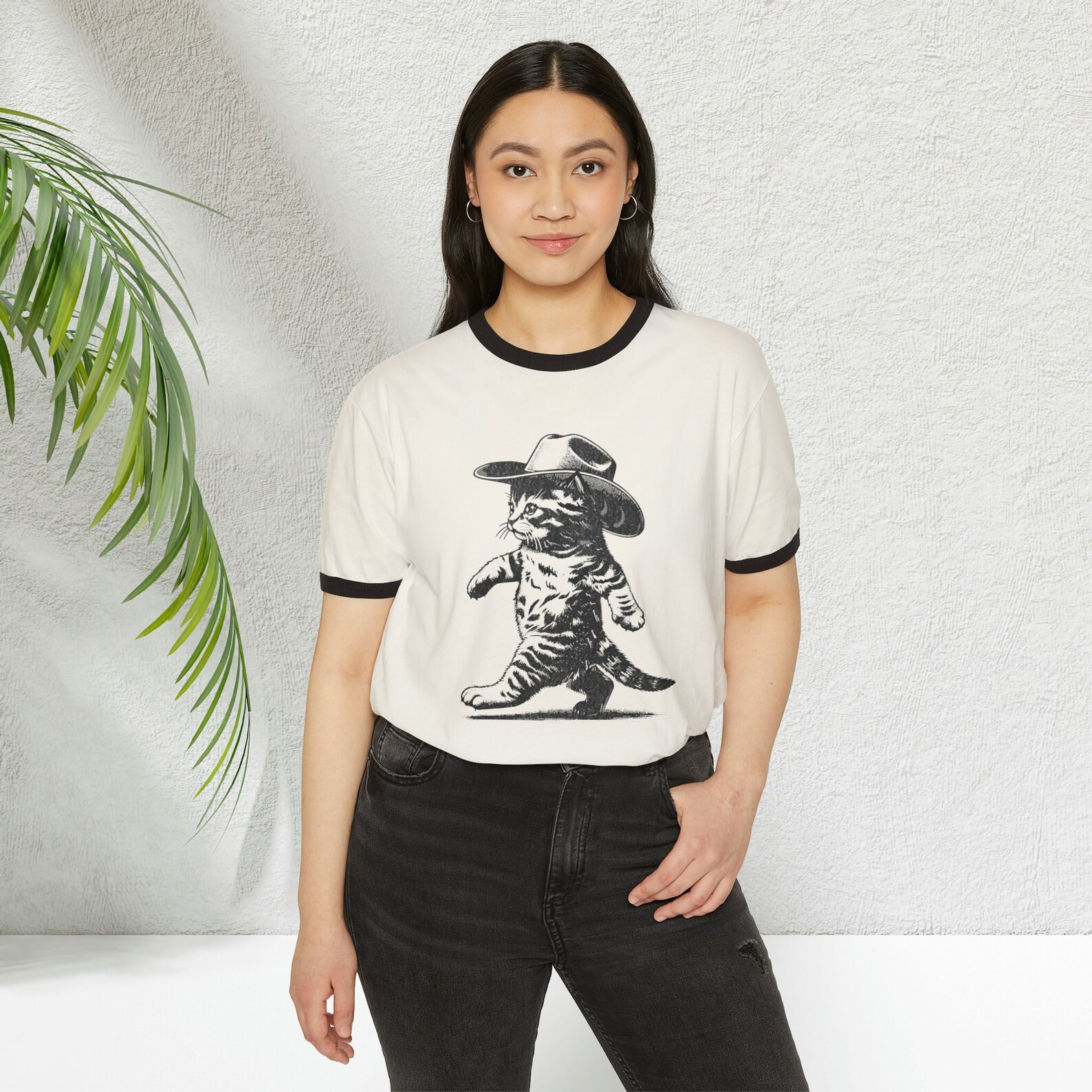 Cowboy Kitty Tshirt, Vintage Cowboy Cat T-shirt, Fun Cowgirl Gift Idea ...