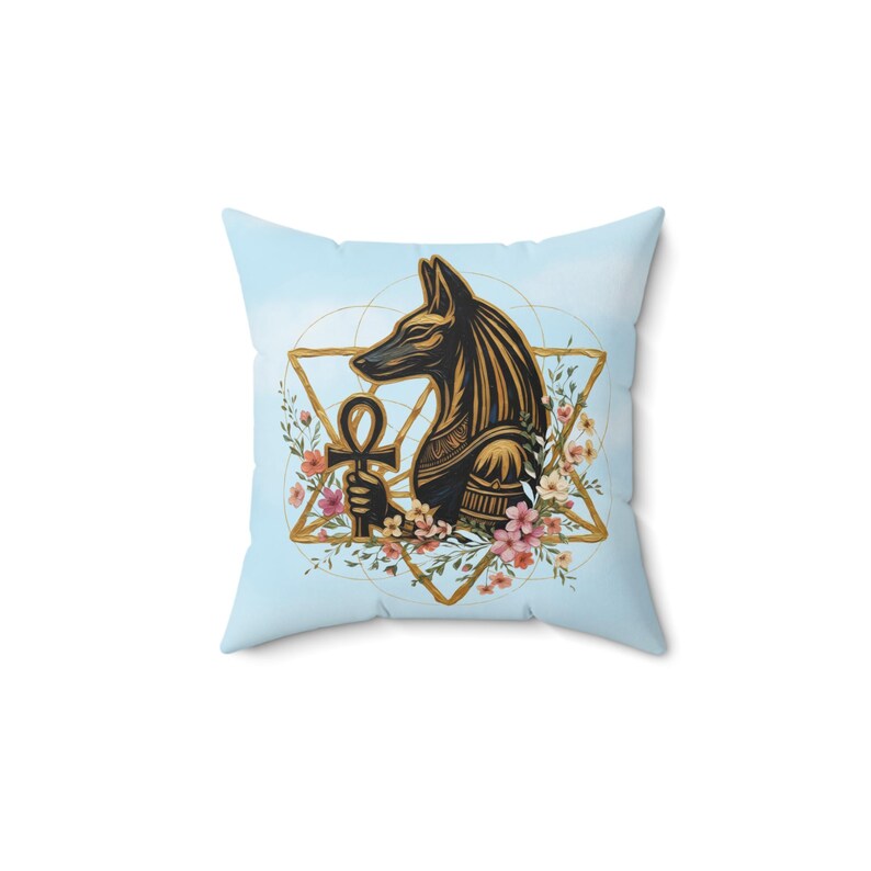 Anubis Egyptian Mythology Pillow Egypt Hieroglyphs Pillowcase Eye of ...