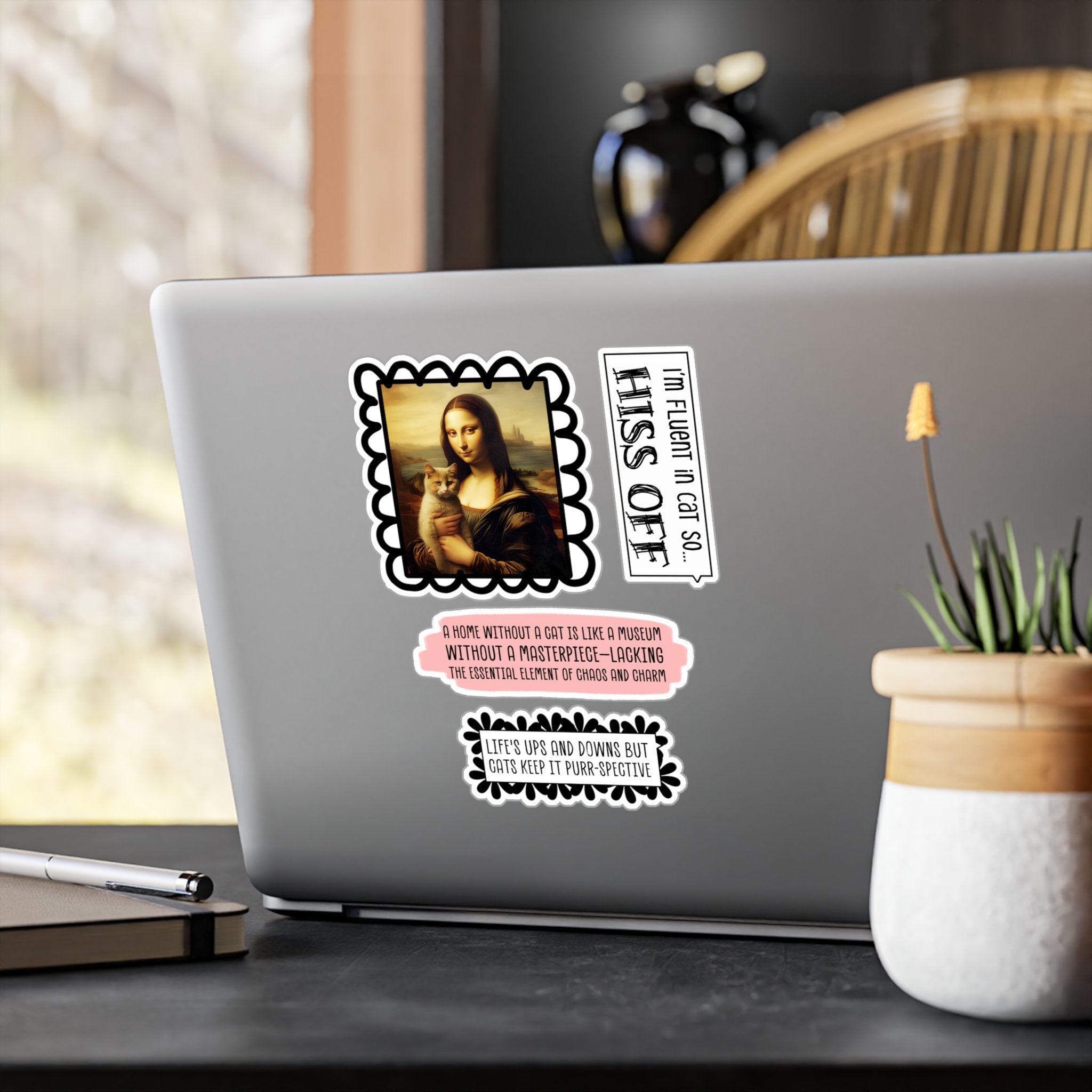 Mona Lisa -the Missing Piece Cats Masterpiece Stickers Collection ...