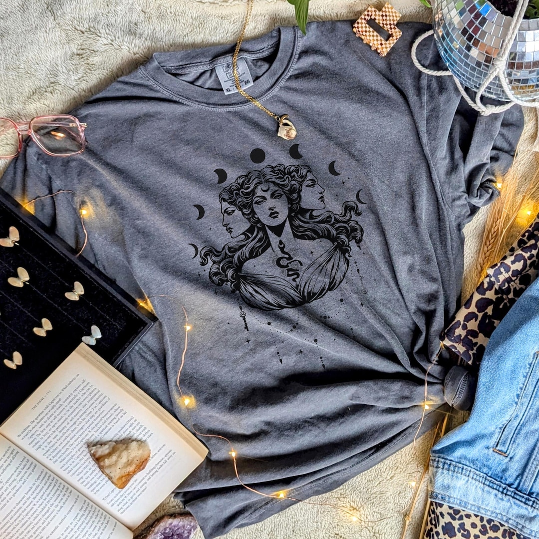 Hecate Shirt Greek Mythology Goddess Snake Shirt Dark Academy Womans ...