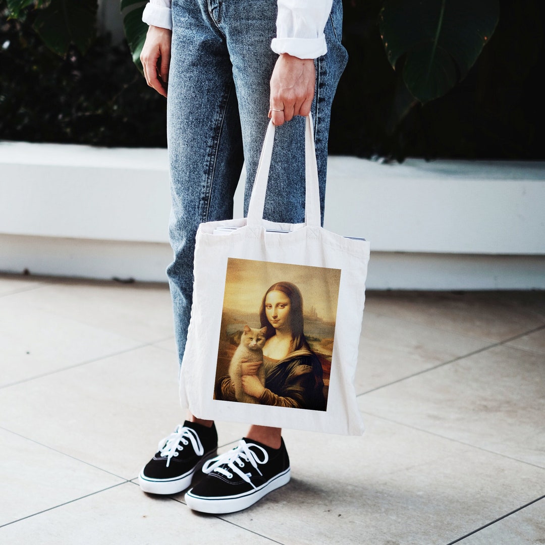 Emily in Paris Tote Bag Mona Lisa Canvas Tote Bag Mona Lisa Inspired ...